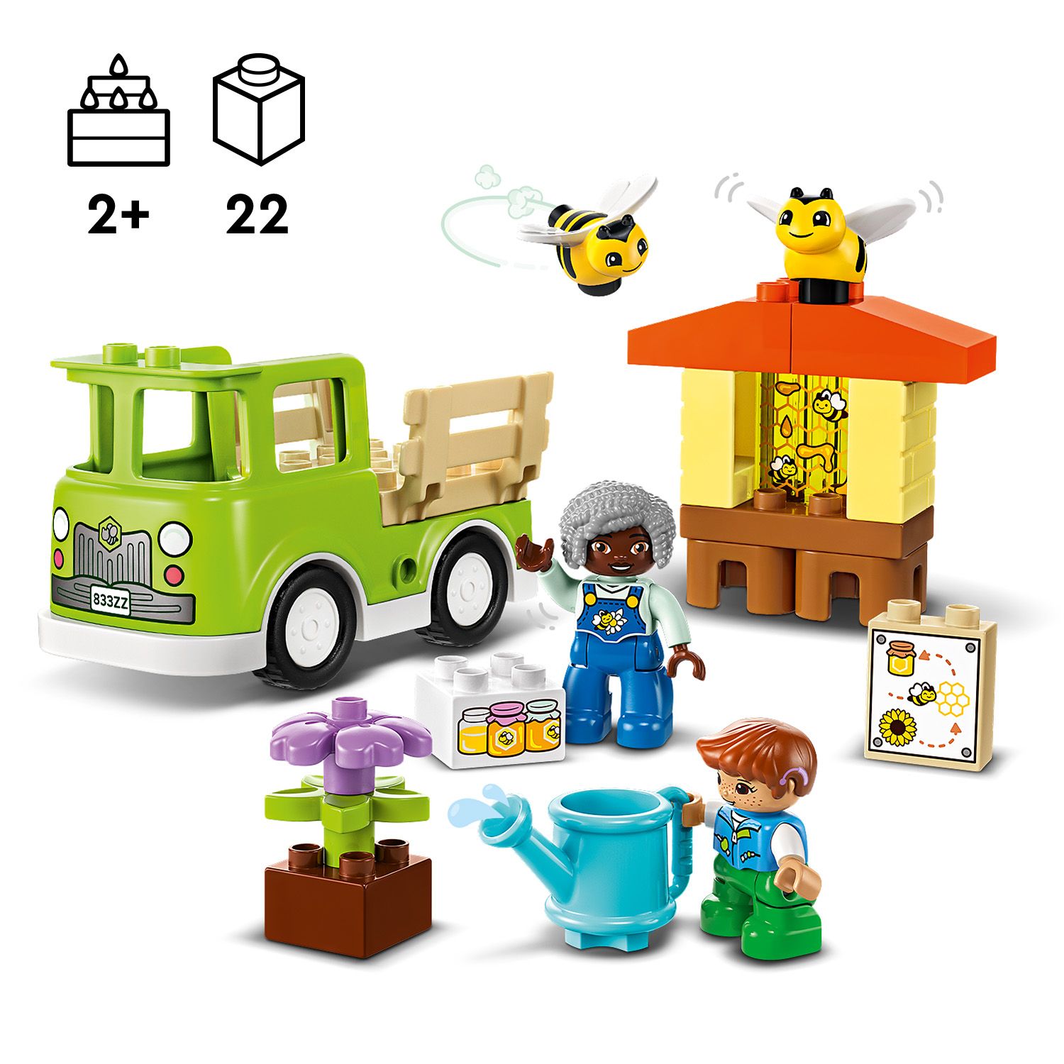 LEGO 10419 DUPLO Caring for Bees & Beehives Building Toy Set