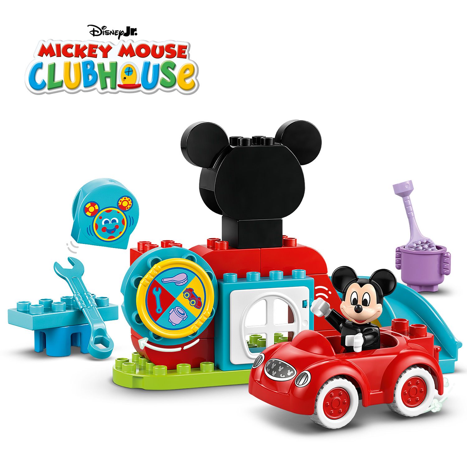 LEGO 10454 DUPLO Disney Mickey Mouse Clubhouse & Car Building Toy Set ...