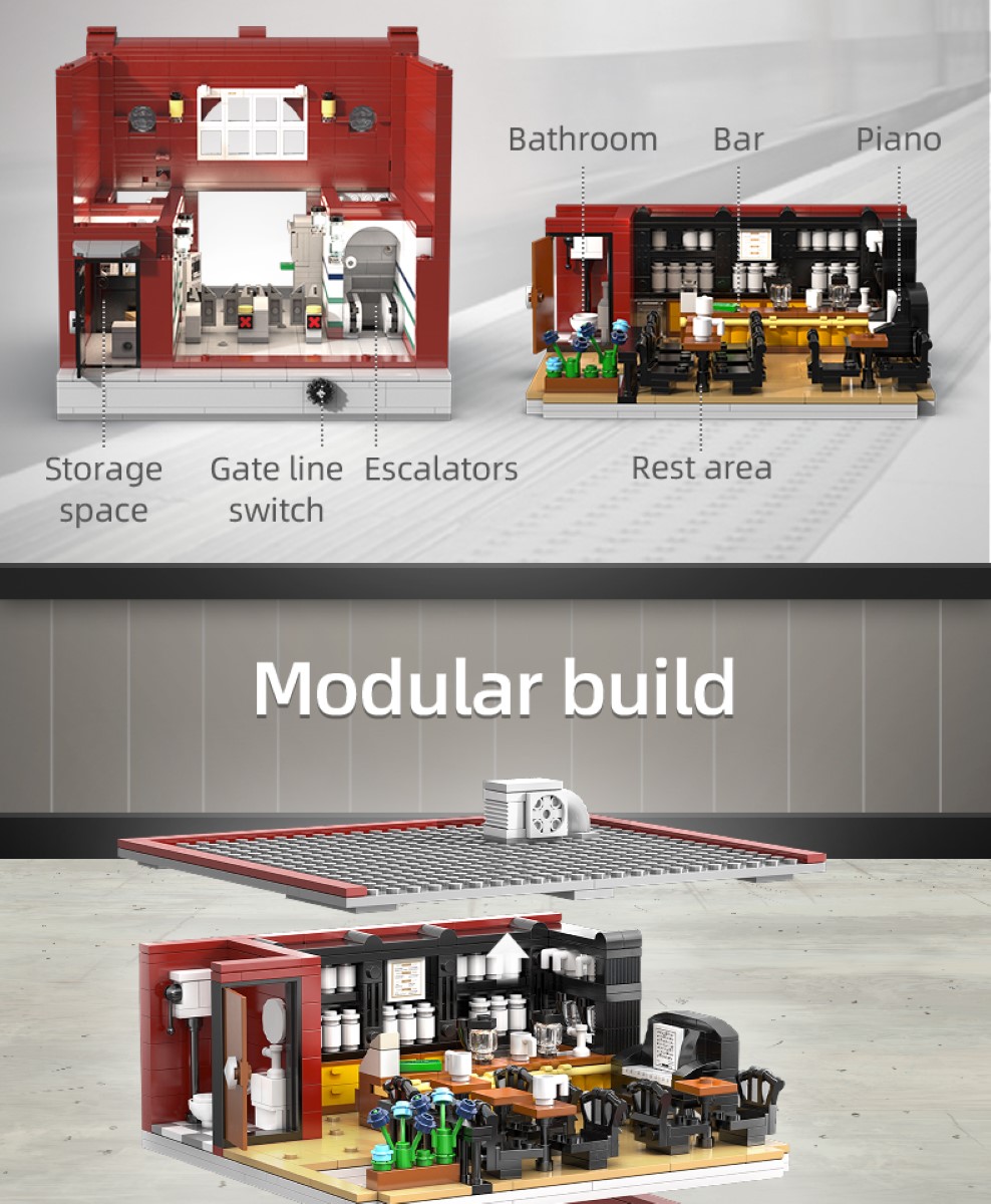 CaDA London Underground C66008W Buildings Block Toy Set (1836 Pieces)
