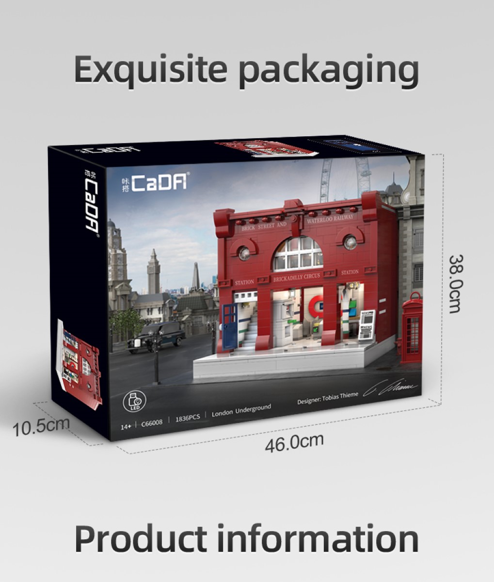 CaDA London Underground C66008W Buildings Block Toy Set (1836 Pieces)