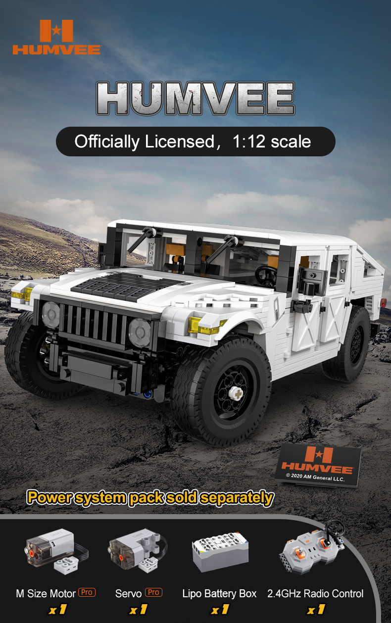 CaDA Humvee 1:12 C61027W Block Toy Set (1386 Pieces)