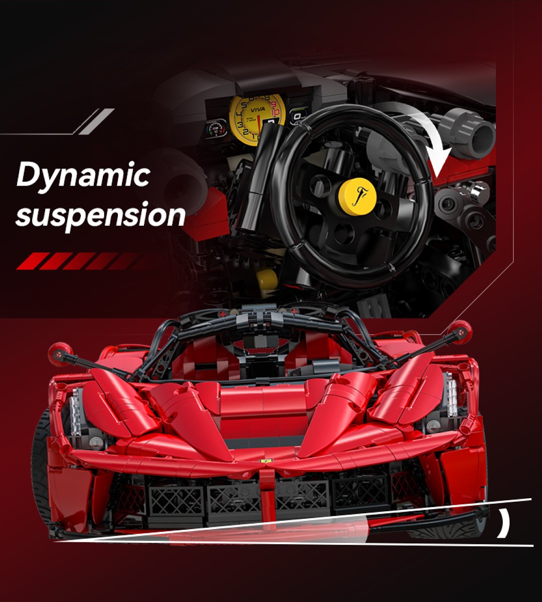 CaDA Master Viva Hypercar 1:8 C61505W Block Toy Set (4739 Pieces)