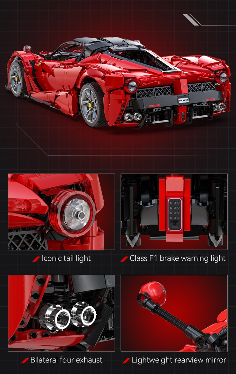 CaDA Master Viva Hypercar 1:8 C61505W Block Toy Set (4739 Pieces)