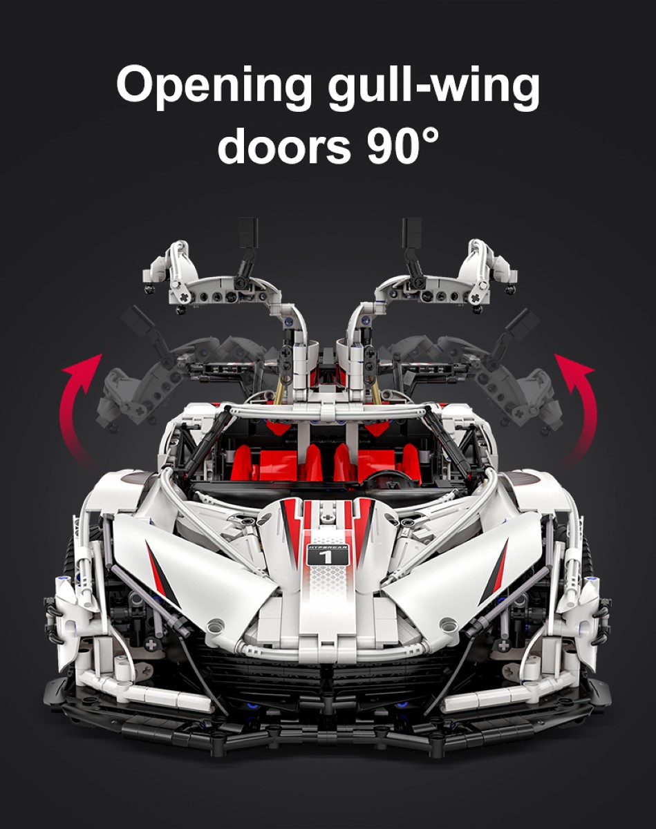 CaDA Master V12 Hypercar 1:8 C61053W RC Block Toy Set (4449 Pieces)