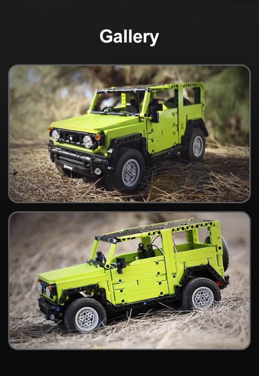 CaDA Suzuki Jimny 1:12 C51201W RC Block Toy Set (579 Pieces)