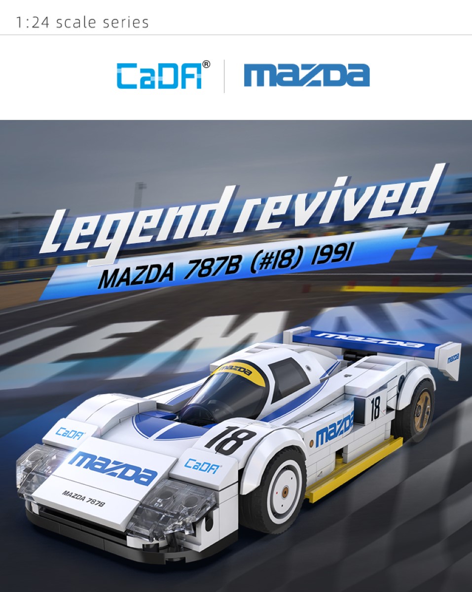 CaDA Mazda 787B (#18) 1991 1:24 C55029W Block Toy Set