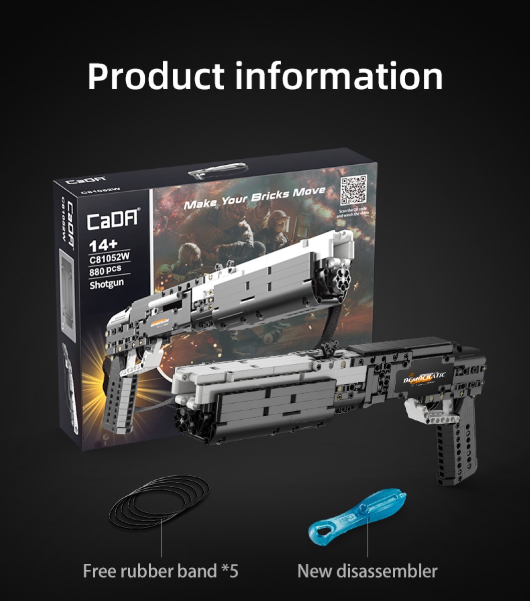 CaDA ToyShotgun C81052W Blaster Block Toy Set