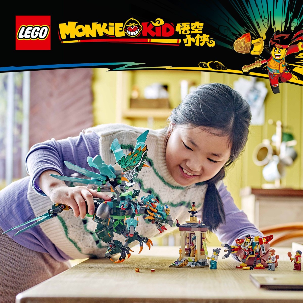 LEGO 80056 Monkie Kid Nine-Headed Beast Building Toy Set