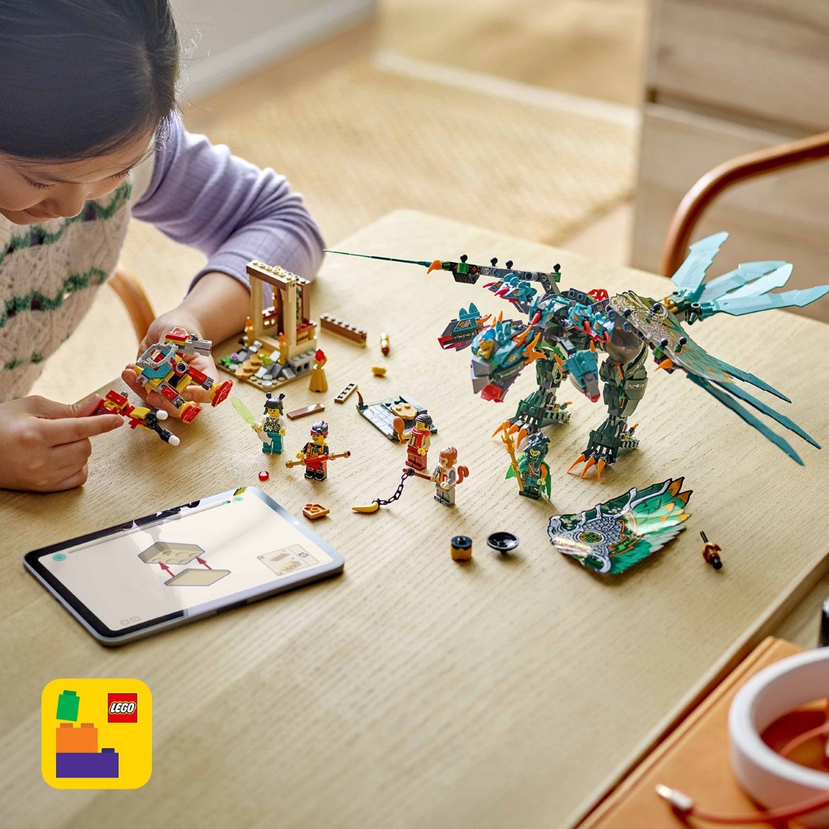 LEGO 80056 Monkie Kid Nine-Headed Beast Building Toy Set