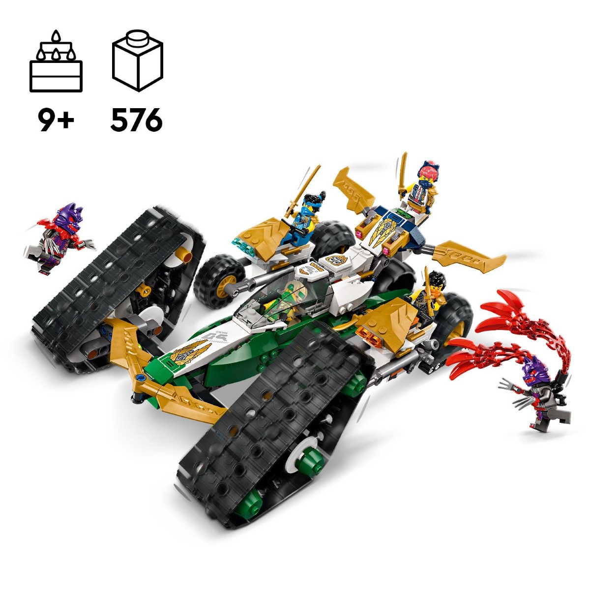 LEGO 71820 Ninjago Ninja Team Combo Vehicle Building Toy Set