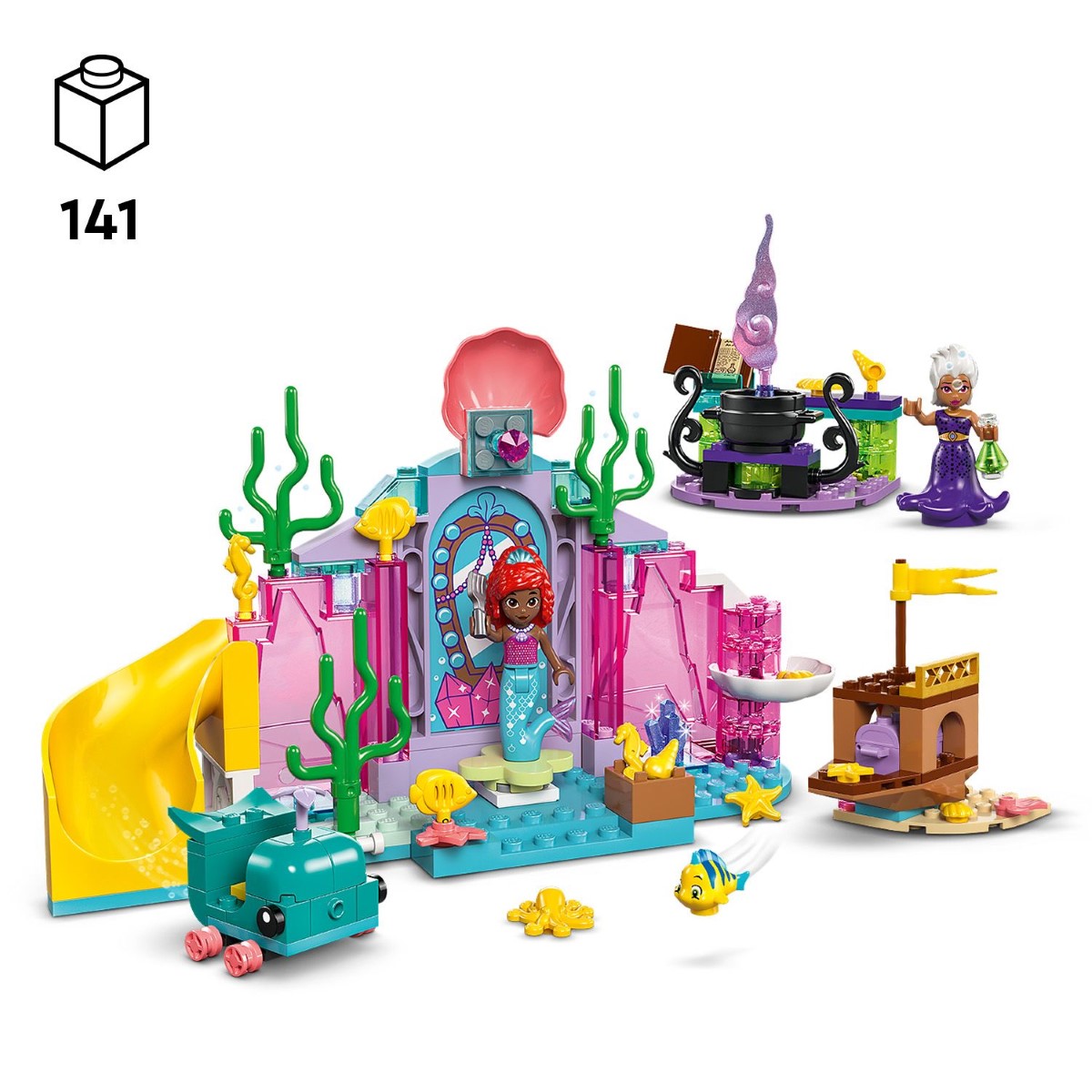 LEGO 43254 Disney Ariel's Crystal Cavern Building Toy Set