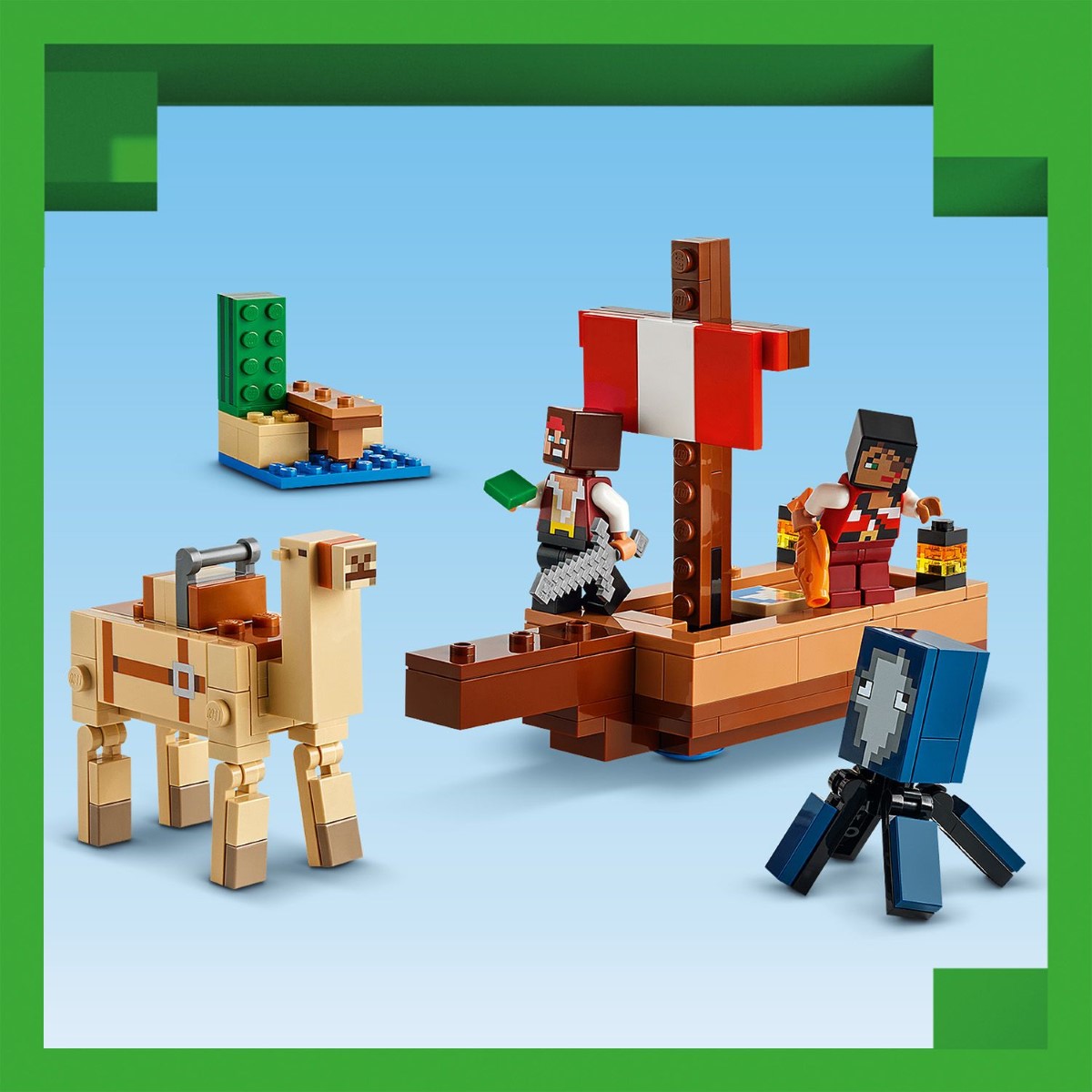 LEGO 21259 Minecraft The Pirate Ship Voyage Building Toy Set