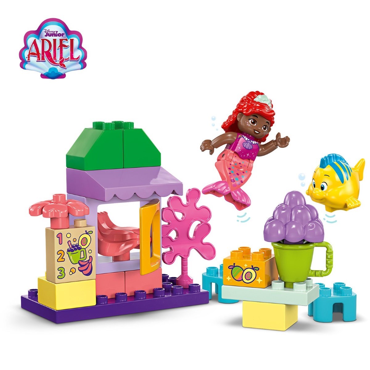 LEGO 10420 Duplo Disney Ariel and Flounder's Cafe Stand Building Toy Set