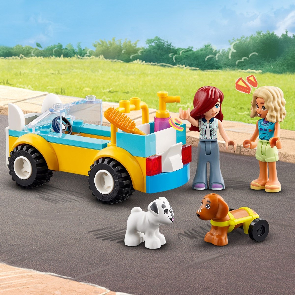 LEGO 42635 Friends Dog-Grooming Car Building Toy Set
