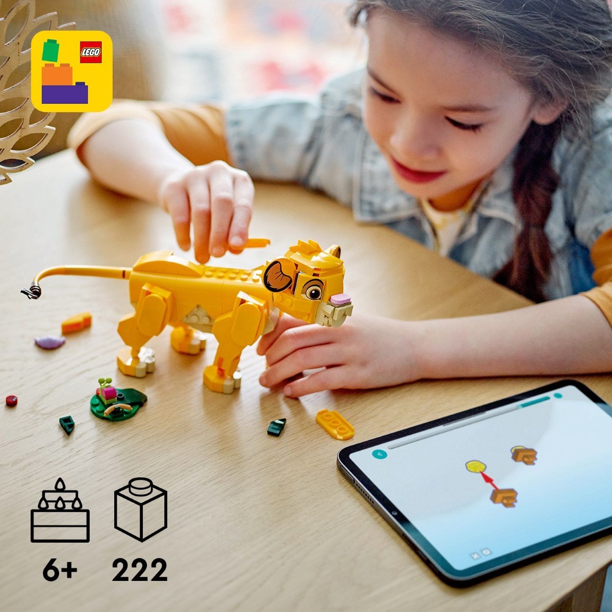 LEGO 43243 Disney Simba the Lion King Cub Building Toy Set