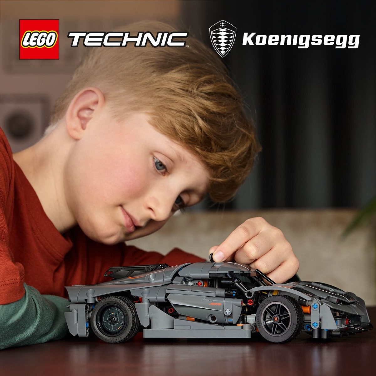 LEGO 42173 Technic Koenigsegg Jesko Absolut Grey Hypercar Building Toy Set