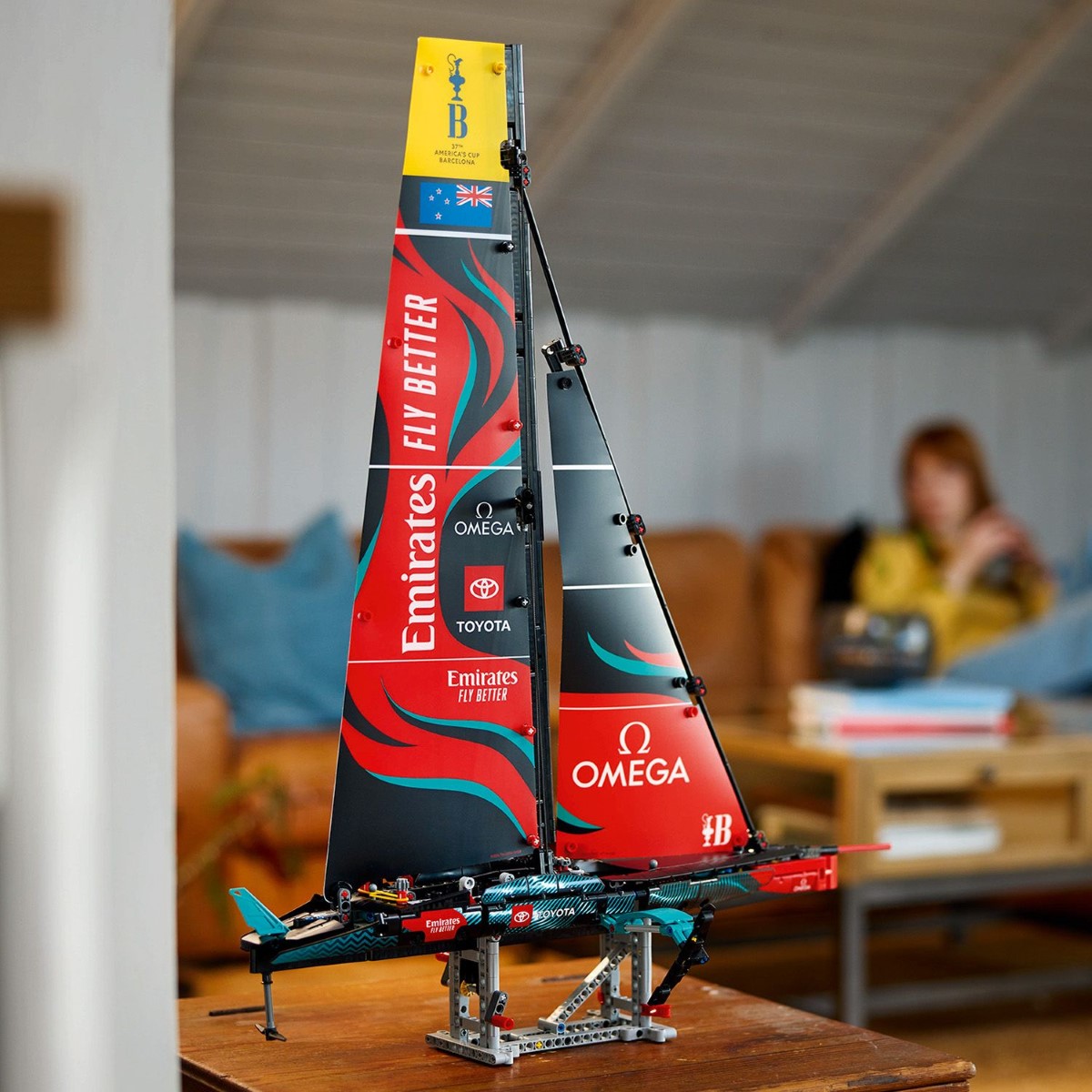 LEGO 42174 Technic Emirates Team New Zealand AC75 Yacht Building Toy Set