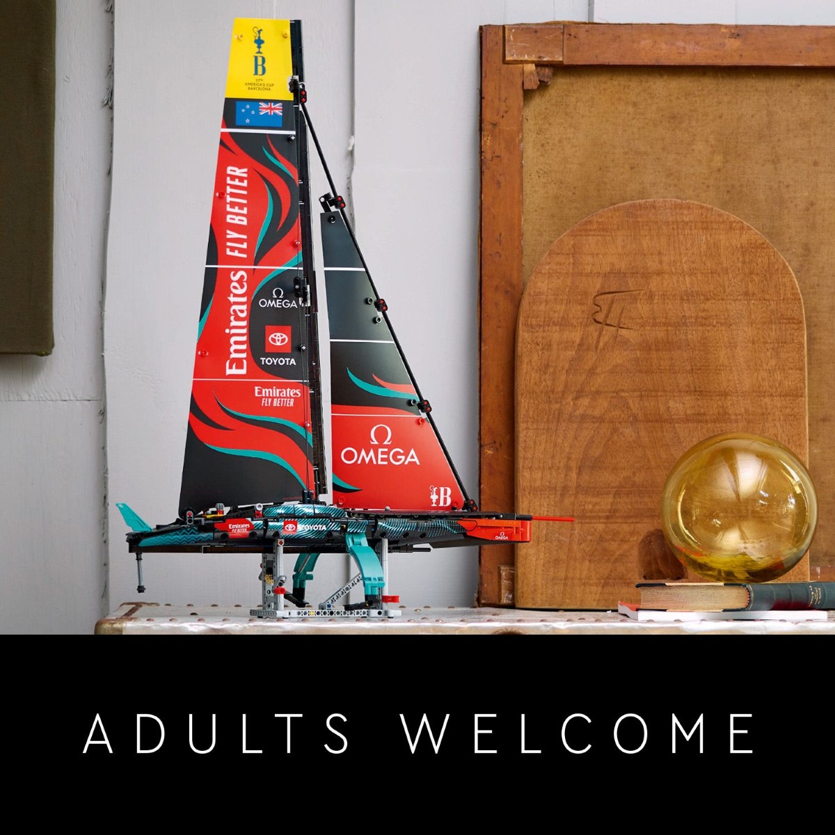 LEGO 42174 Technic Emirates Team New Zealand AC75 Yacht Building Toy Set