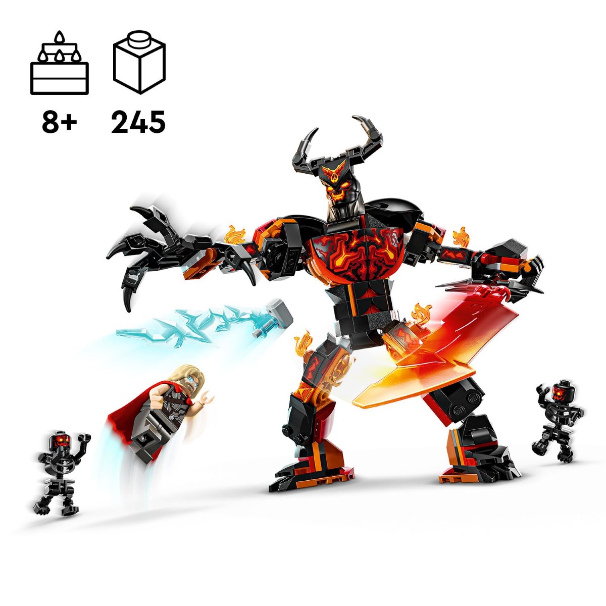 LEGO 76289 Marvel Thor vs. Surtur Construction Figure Building Toy Set