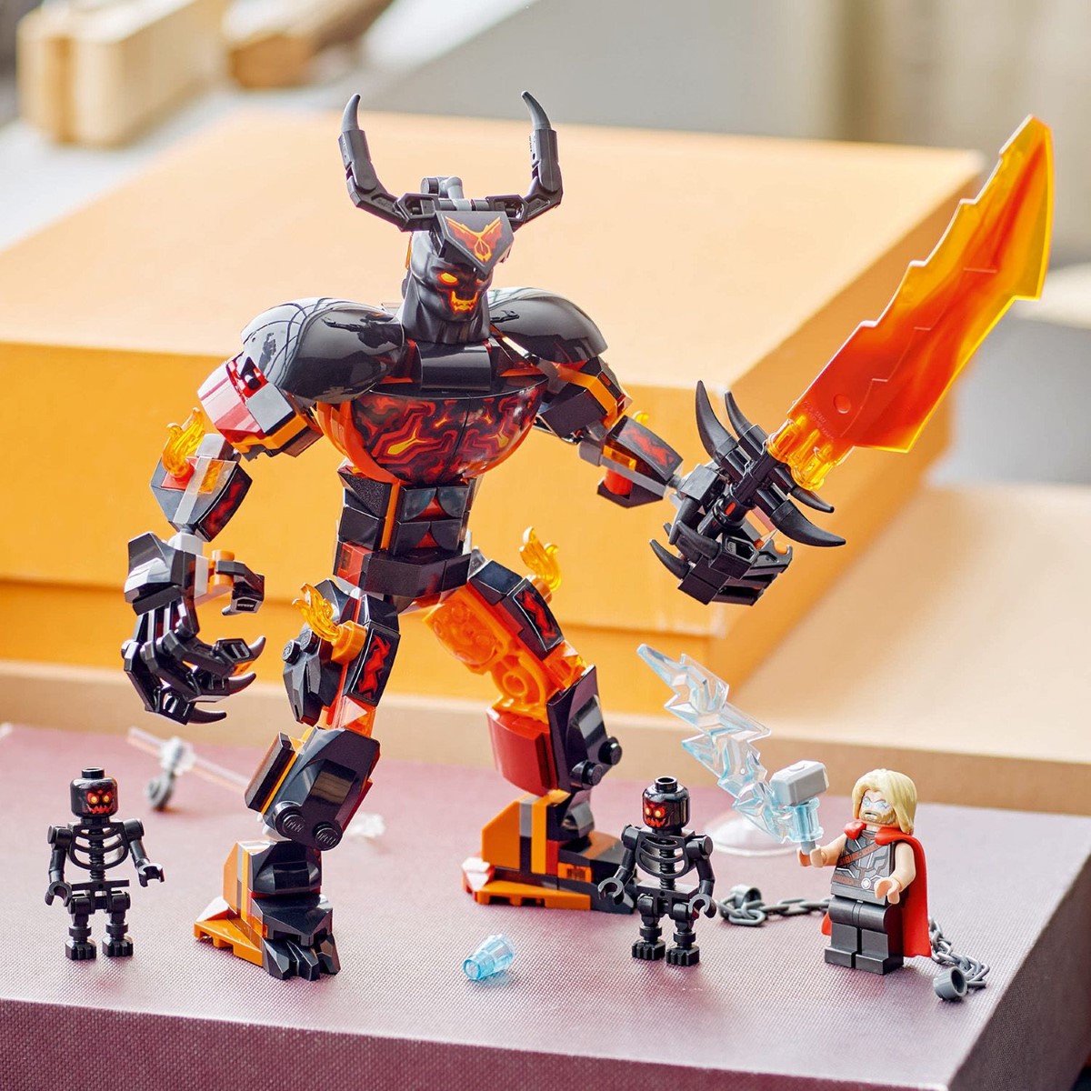LEGO 76289 Marvel Thor vs. Surtur Construction Figure Building Toy Set