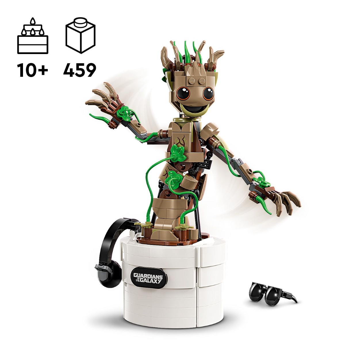 LEGO 76297 Marvel Dancing Groot Building Toy Set