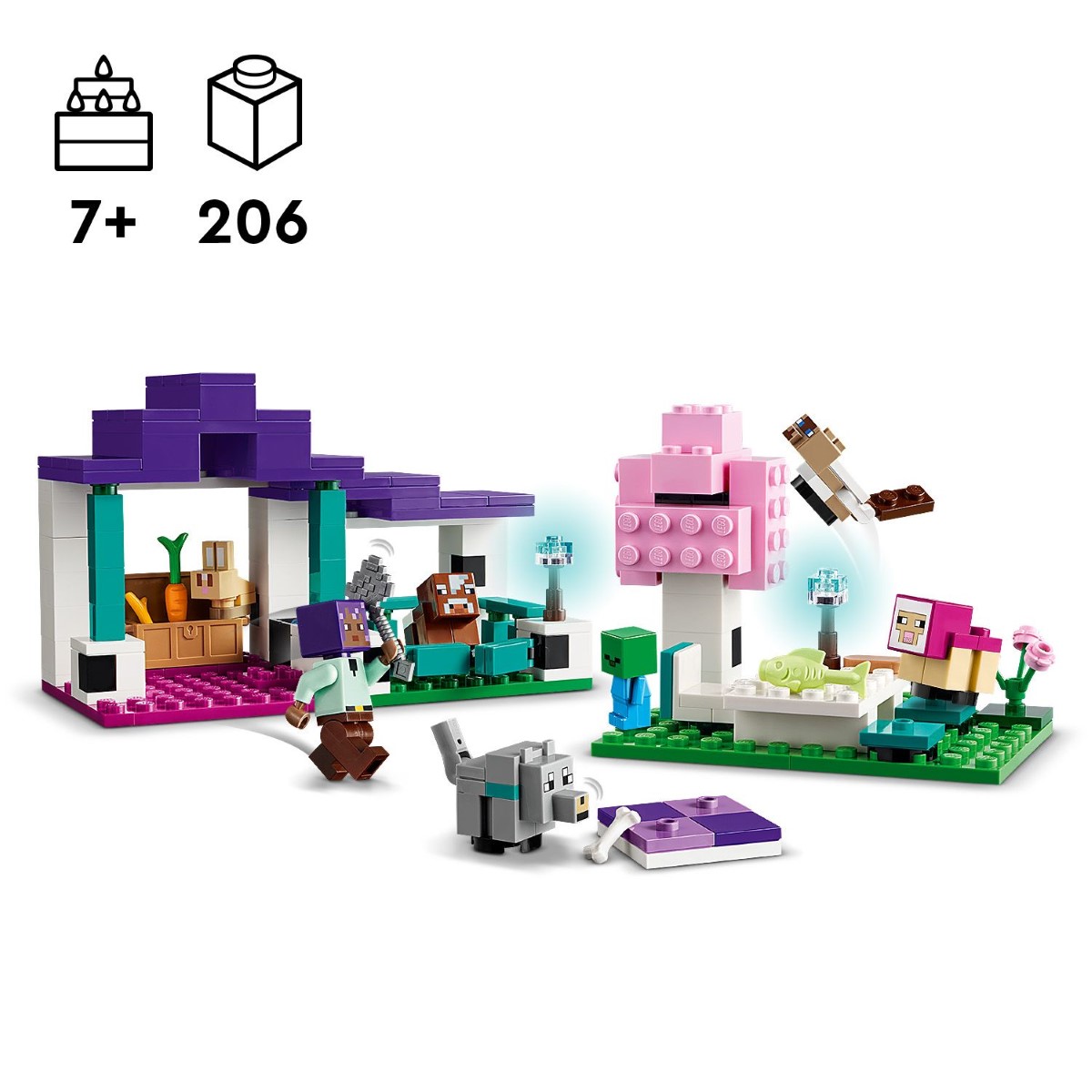 LEGO 21253 Minecraft The Animal Sanctuary Building Toy Set