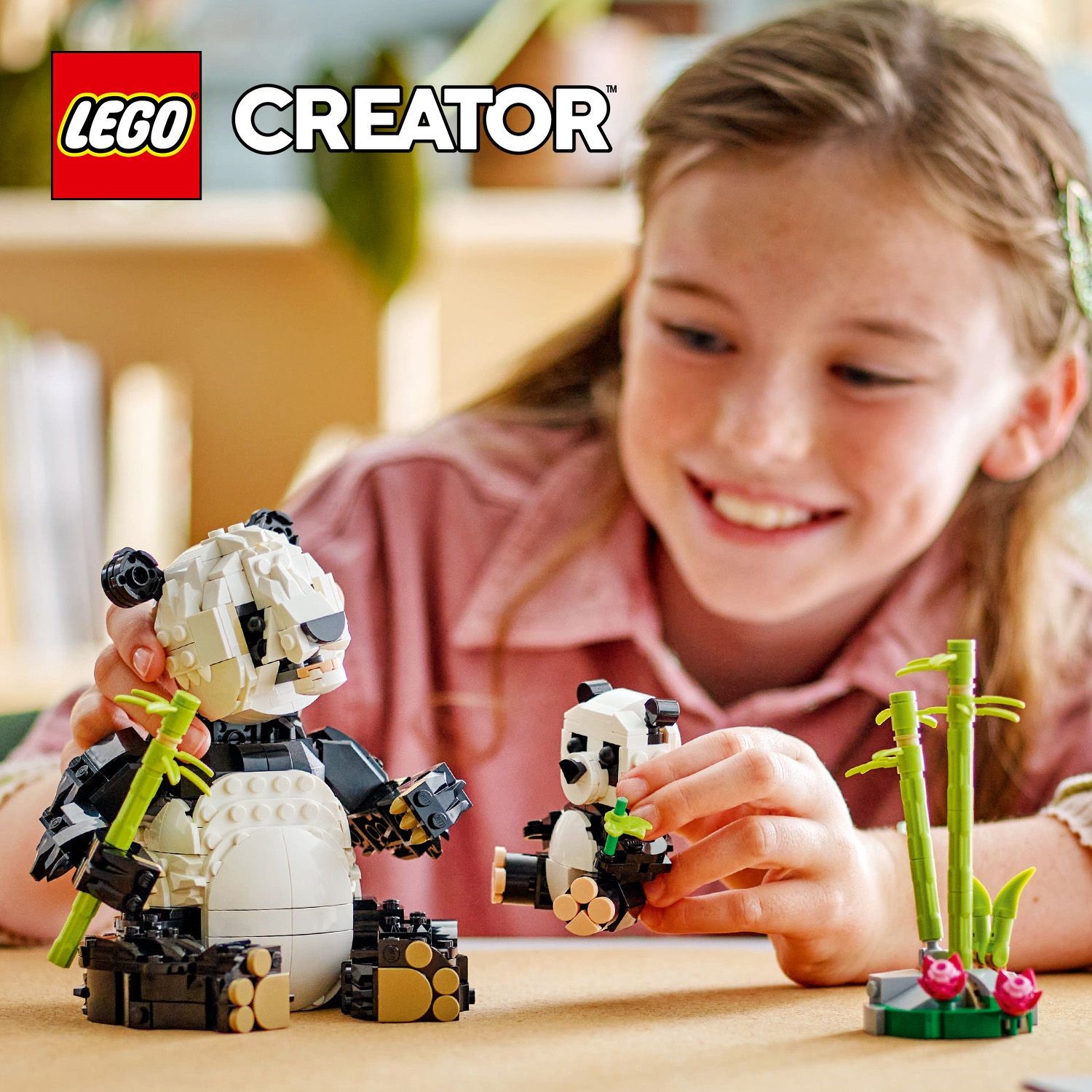 LEGO 31165 LEGO Creator Wild Animals: Panda Family Building Toy Set ...