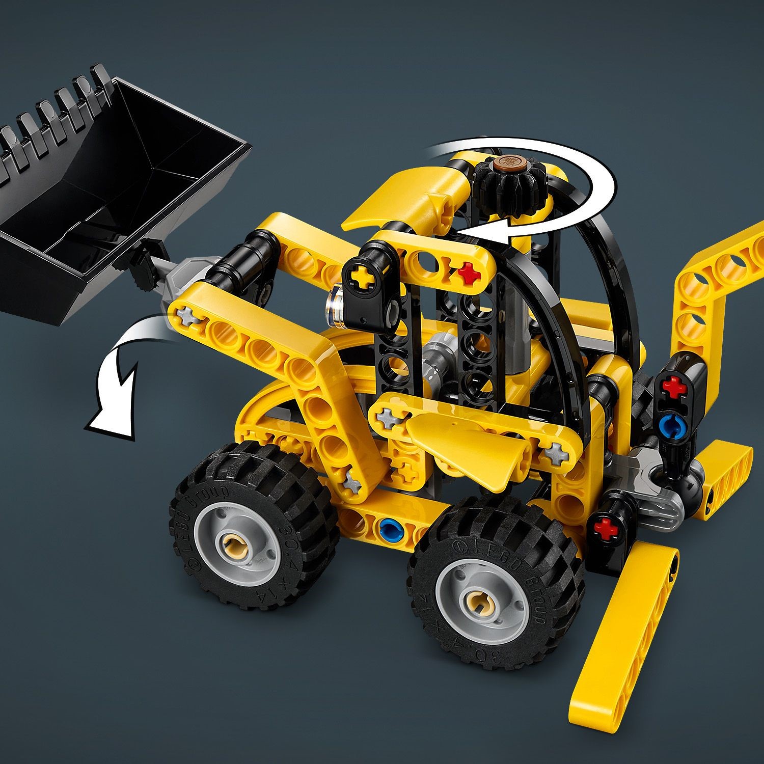 LEGO 42197 Technic Backhoe Loader Building Toy Set (104 Pieces)