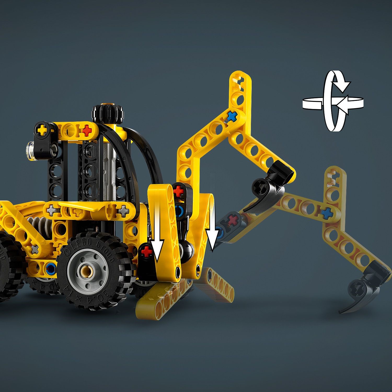 LEGO 42197 Technic Backhoe Loader Building Toy Set (104 Pieces)