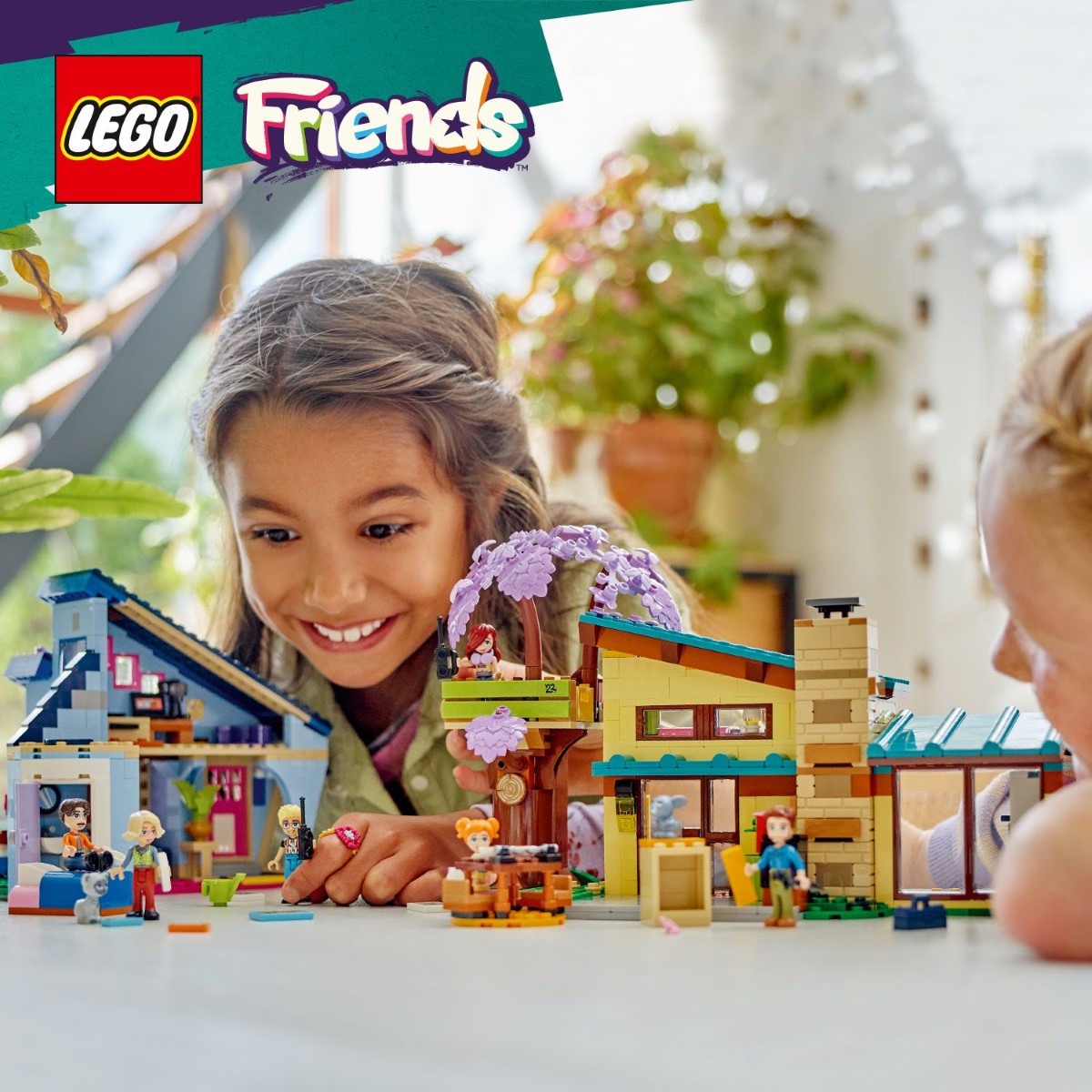 LEGO 42620 Friends Olly and Paisley's Family Houses Building Toy Set