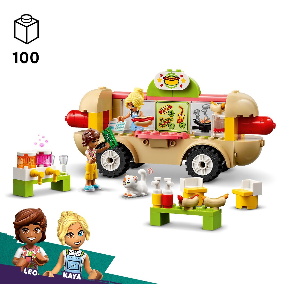 LEGO 42633 Friends Hot Dog Food Truck Building Toy Set
