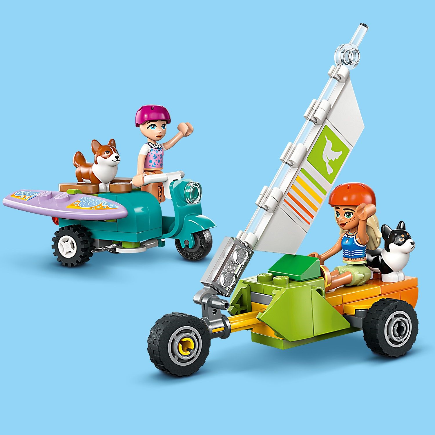 LEGO 42641 LEGO Friends Surfing Dogs and Scooter Adventure Building Toy ...