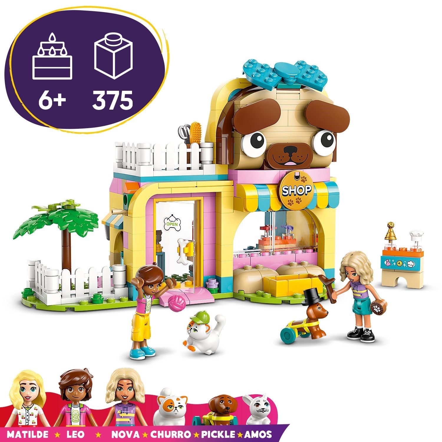 LEGO 42650 LEGO Friends Pet Accessories Shop Building Toy Set (375 Pieces)