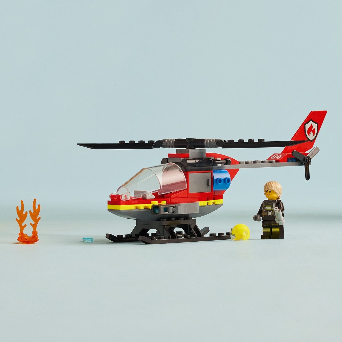 LEGO 60411 City Fire Rescue Helicopter Building Toy Set