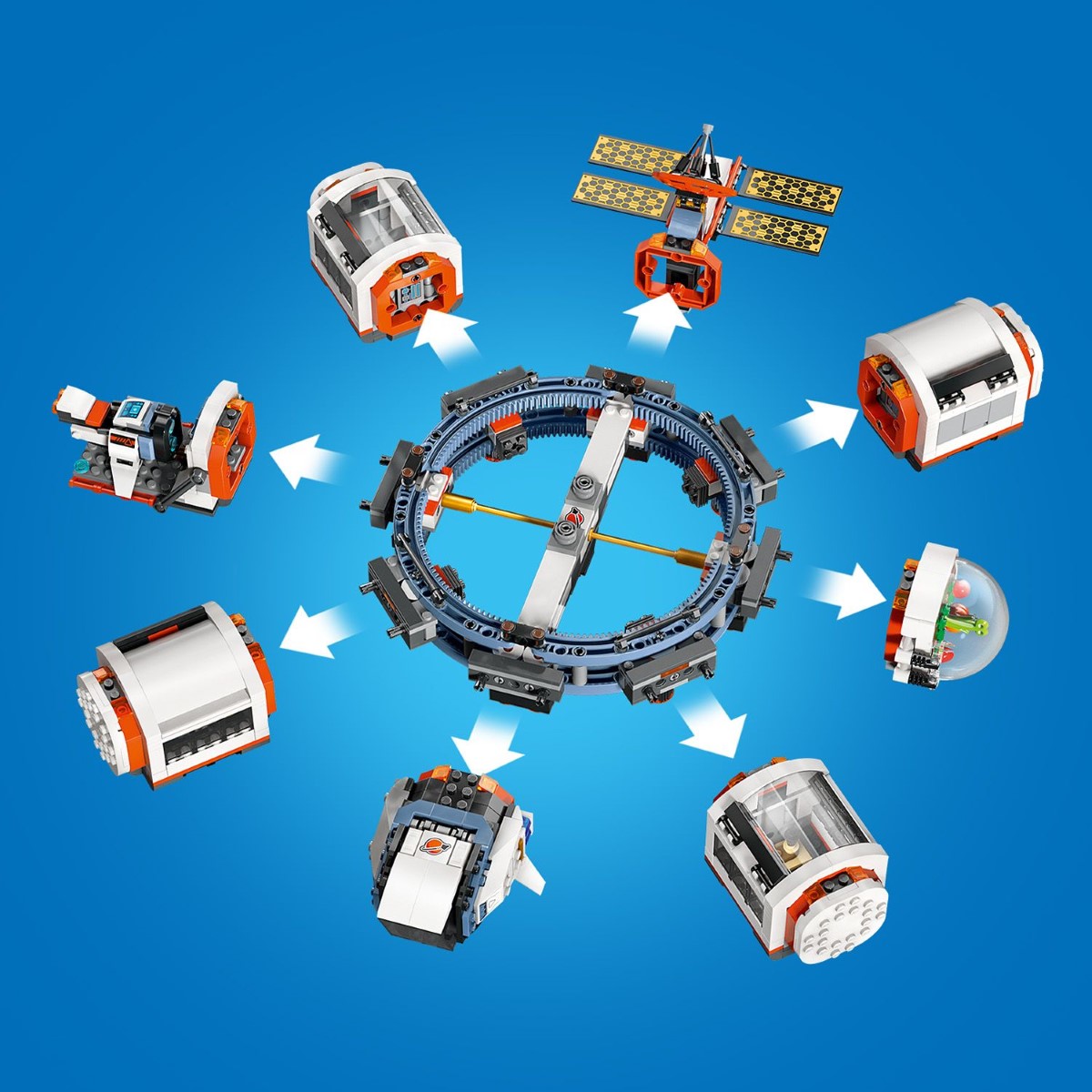 LEGO 60433 City Modular Space Station Building Toy Set