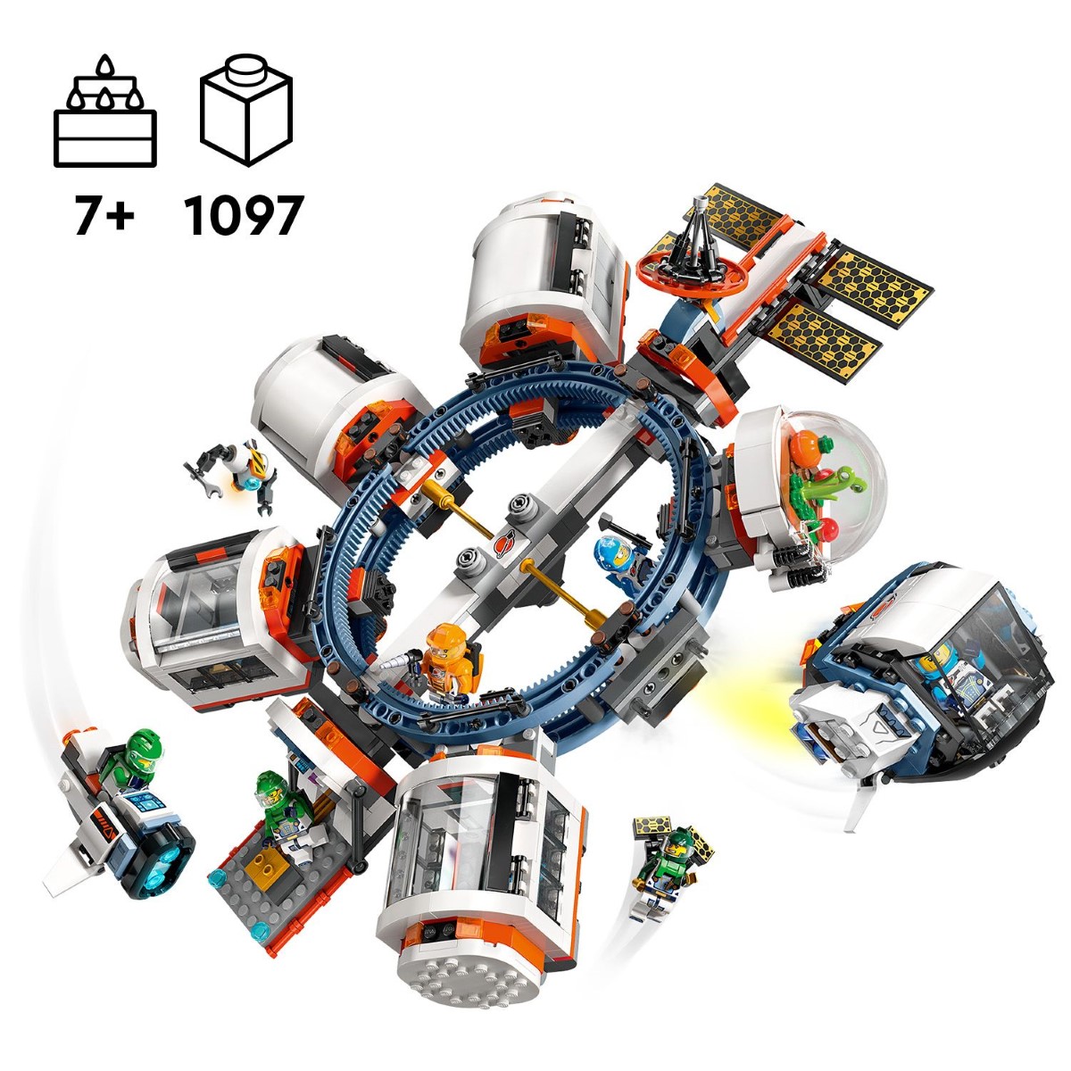 LEGO 60433 City Modular Space Station Building Toy Set