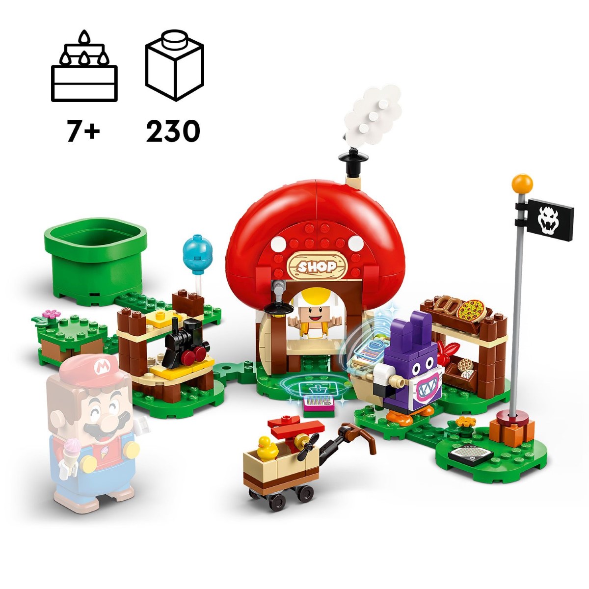 LEGO 71429 Super Mario Nabbit at Toad's Shop Expansion Set Building Toy Set