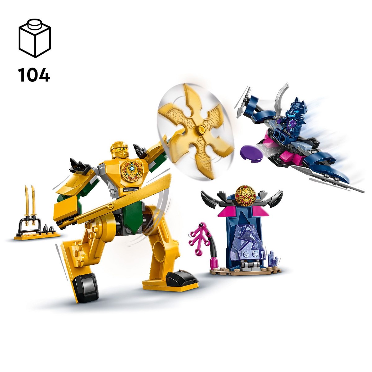 LEGO 71804 Ninjago Arin's Battle Mech Building Toy Set