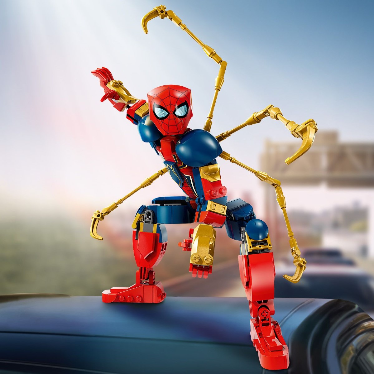 LEGO 76298 Marvel Iron Spider-Man Construction Figure Building Toy Set