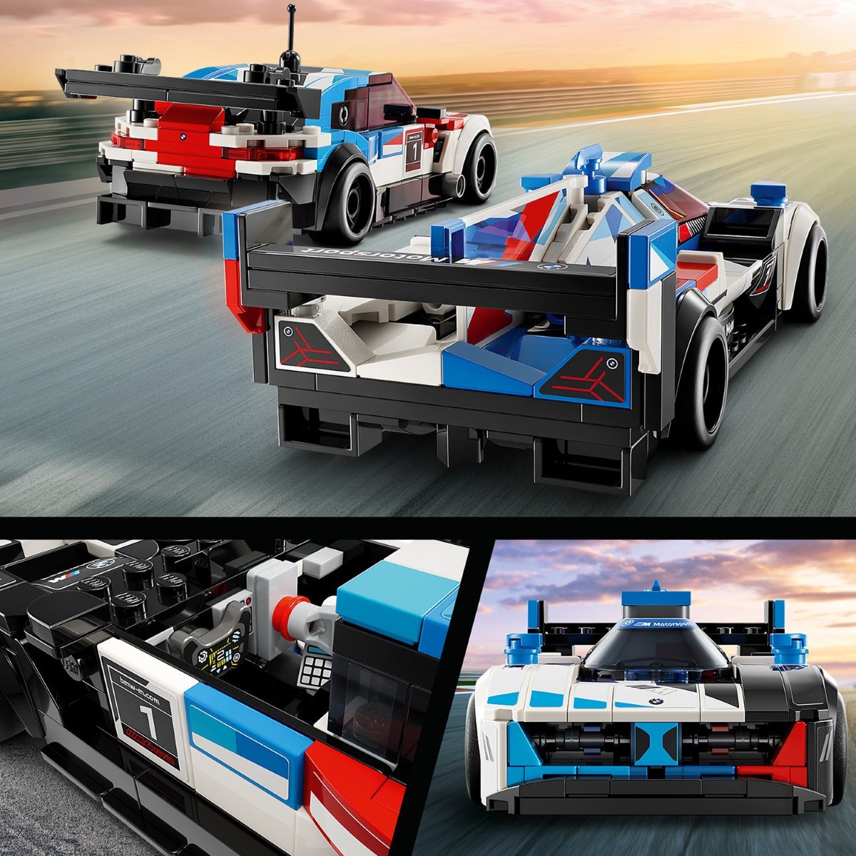 LEGO 76922 Speed Champions BMW M4 GT3 & BMW M Hybrid V8 Race Cars ...