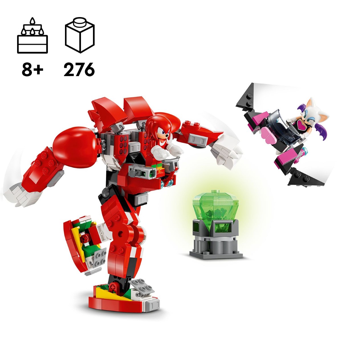 LEGO 76996 Sonic Knuckles' Guardian Mech Building Toy Set