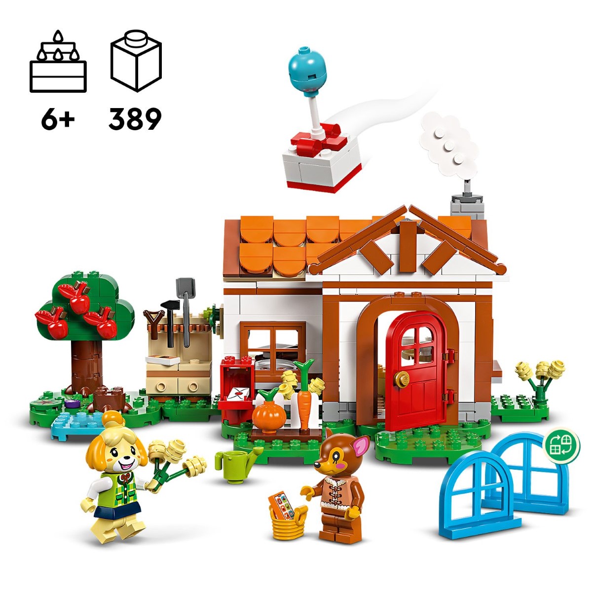 LEGO 77049 Animal Crossing Isabelle’s House Visit Building Toy Set
