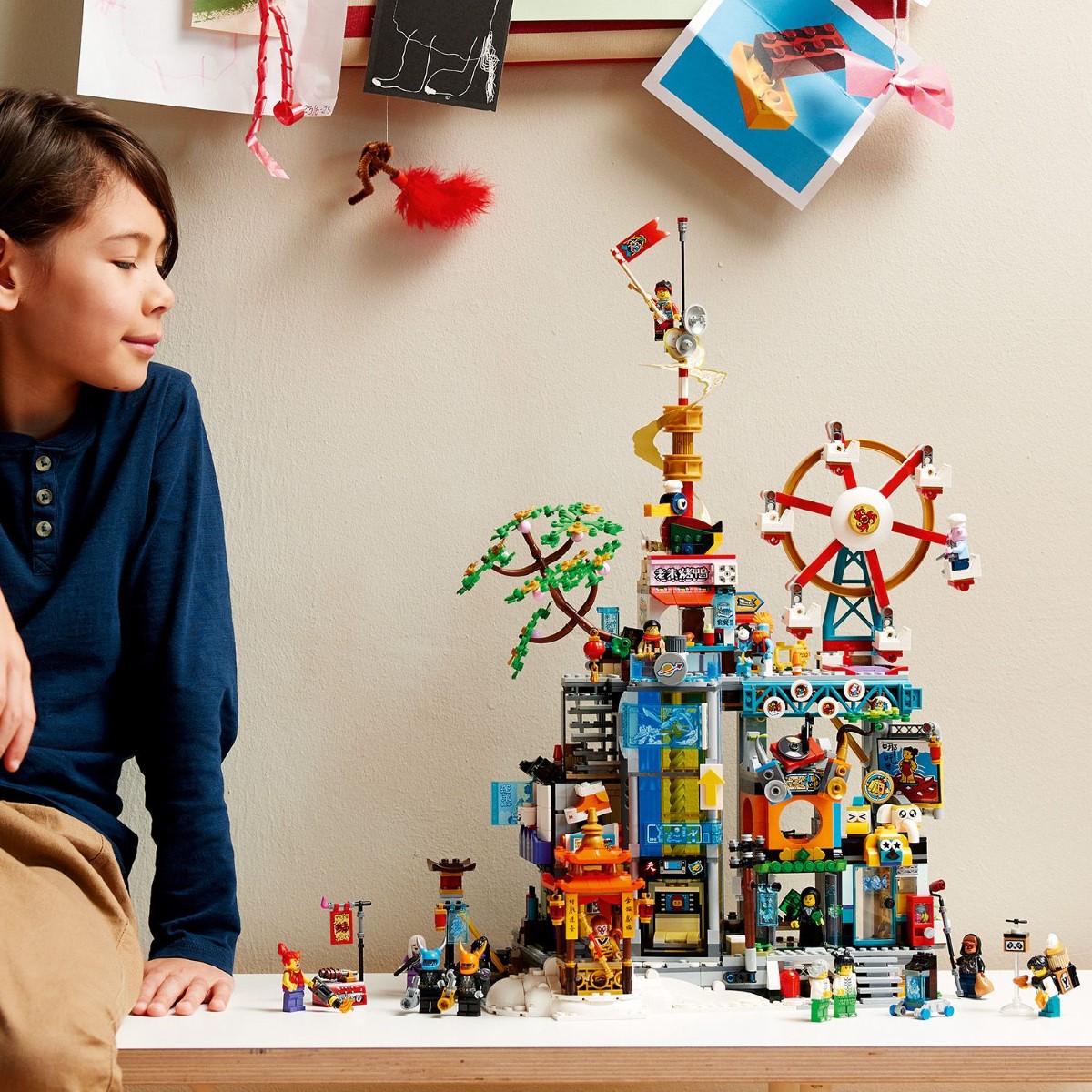 LEGO 80054 Monkie Kid Megapolis City 5th Anniversary Building Toy Set