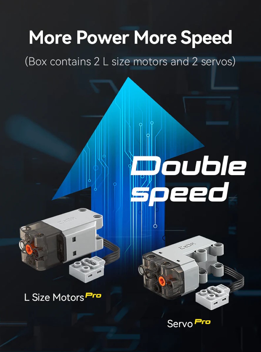 CaDA Master Italian Yellow Supercar 1: 8 C61057W RC Block Toy Set