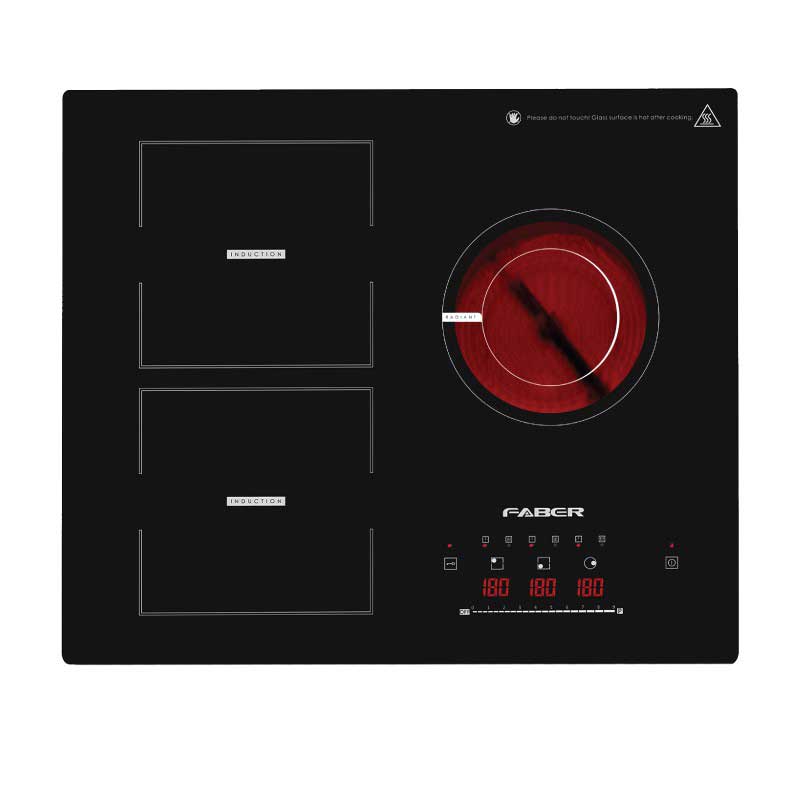 Faber Ceramic + Induction Cooker PREMIO FLEXI-60 2ID+1C (2 Induction ...
