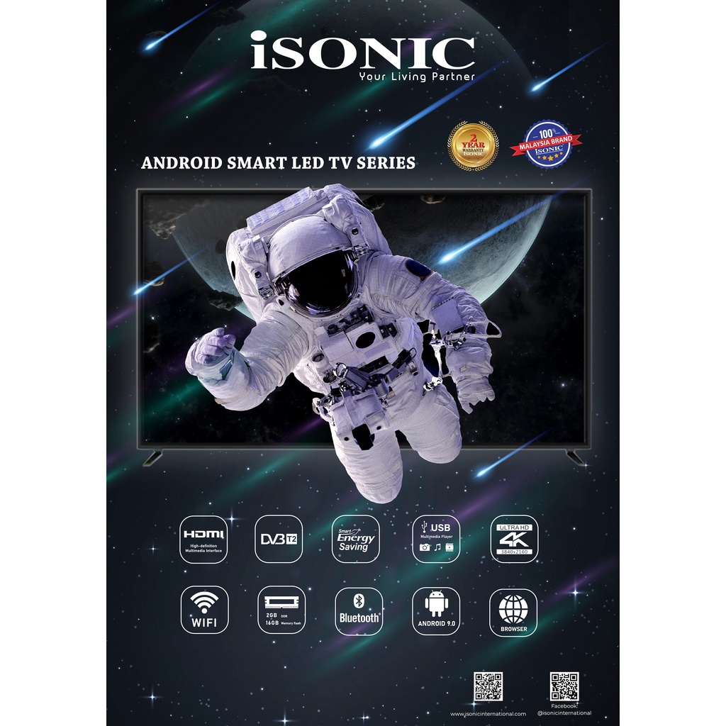 Isonic Android Smart LED TV (50") ICT-S5018R