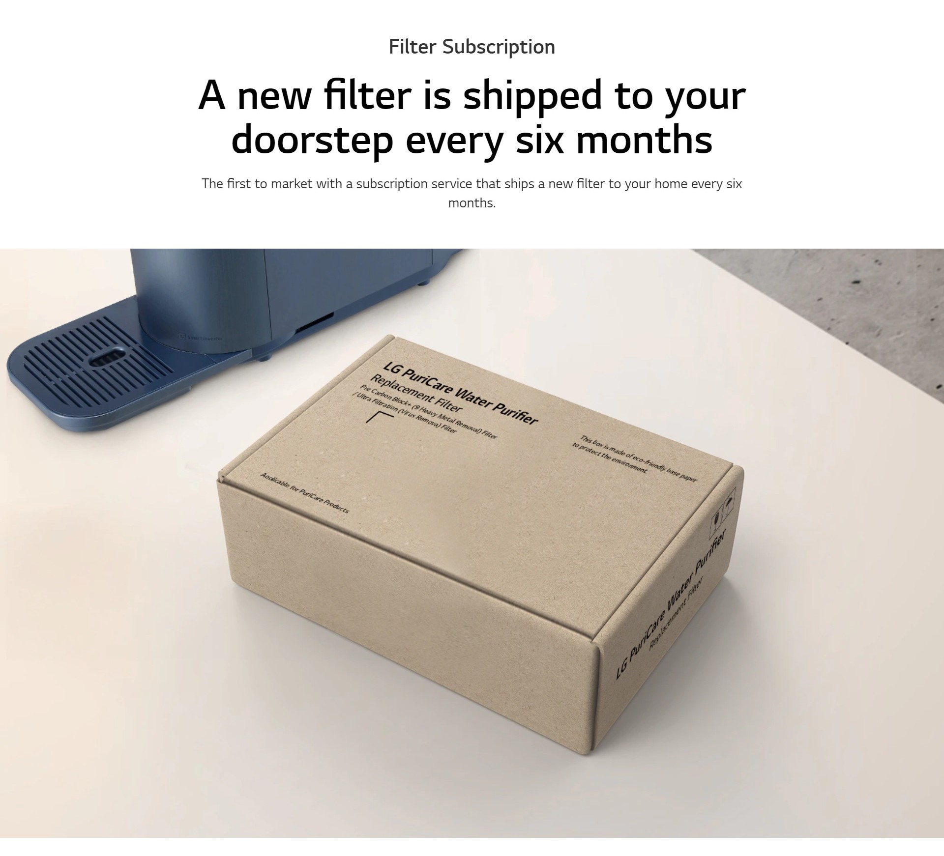 LG Puricare Tankless Water Purifier WD516AN (Navy Blue) | Seng Huat