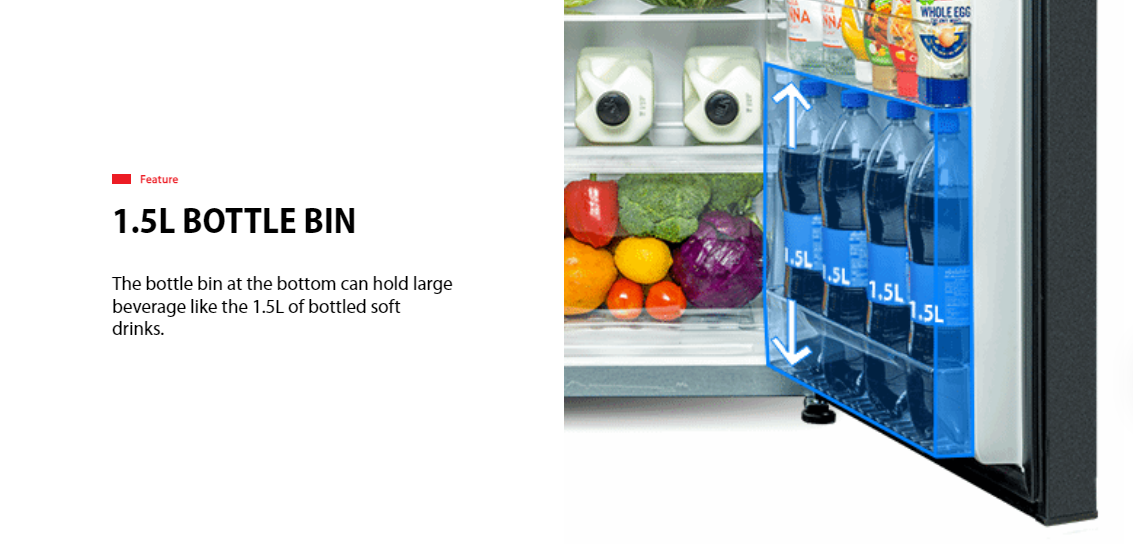 Toshiba 220L 2 Door Inverter Refrigerator GR-RT230WE-PMY(SS) (Silver ...