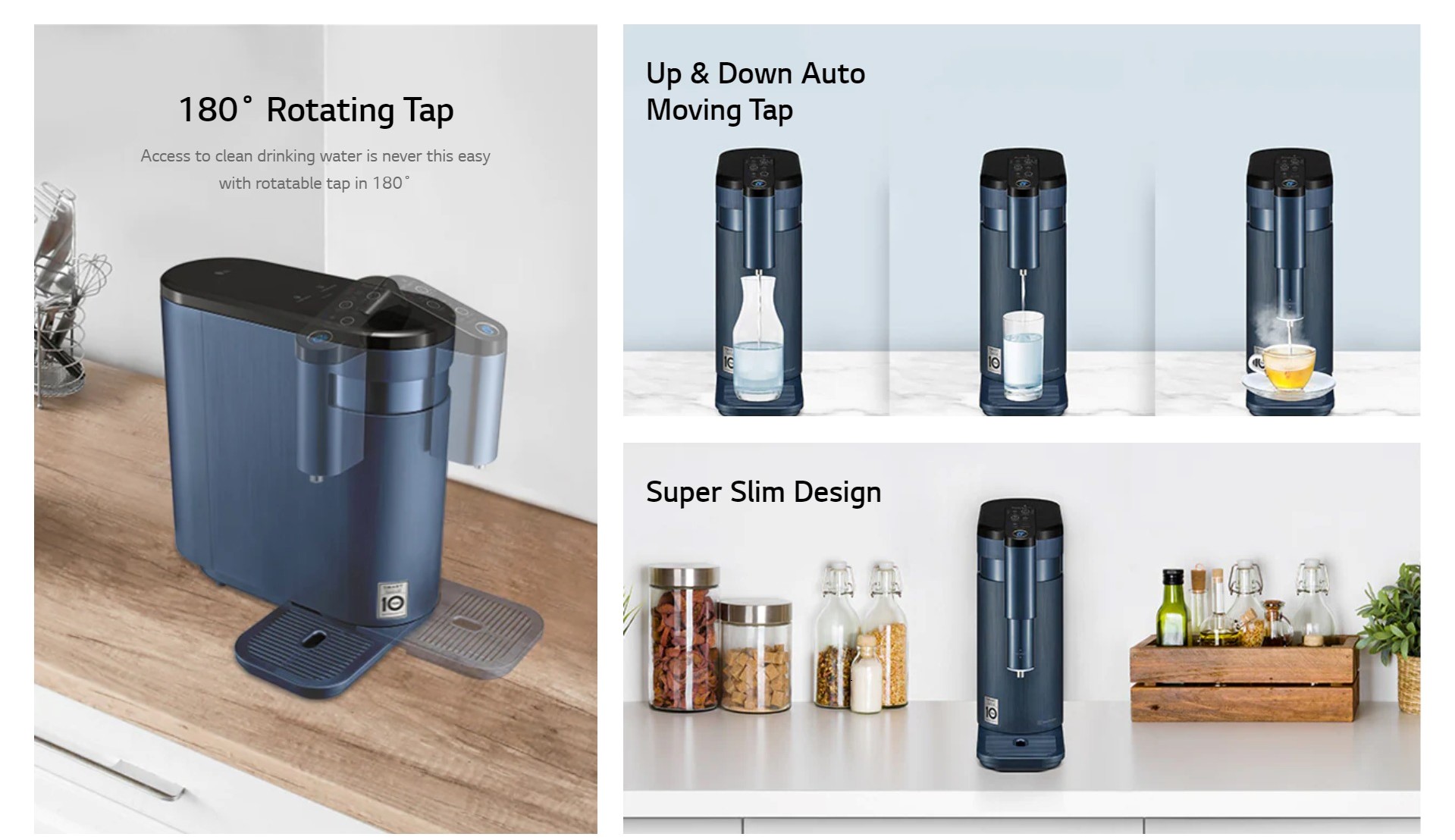 LG Puricare Tankless Water Purifier WD516AN (Navy Blue) | Seng Huat