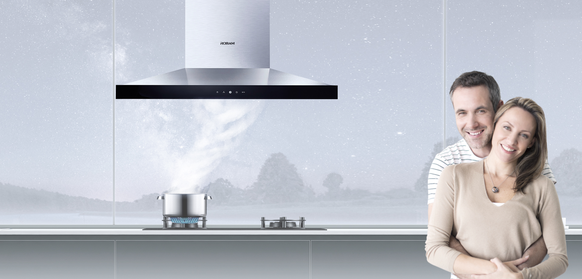 Robam A825 Crossover Series Cooker Hood | De HomeBiz
